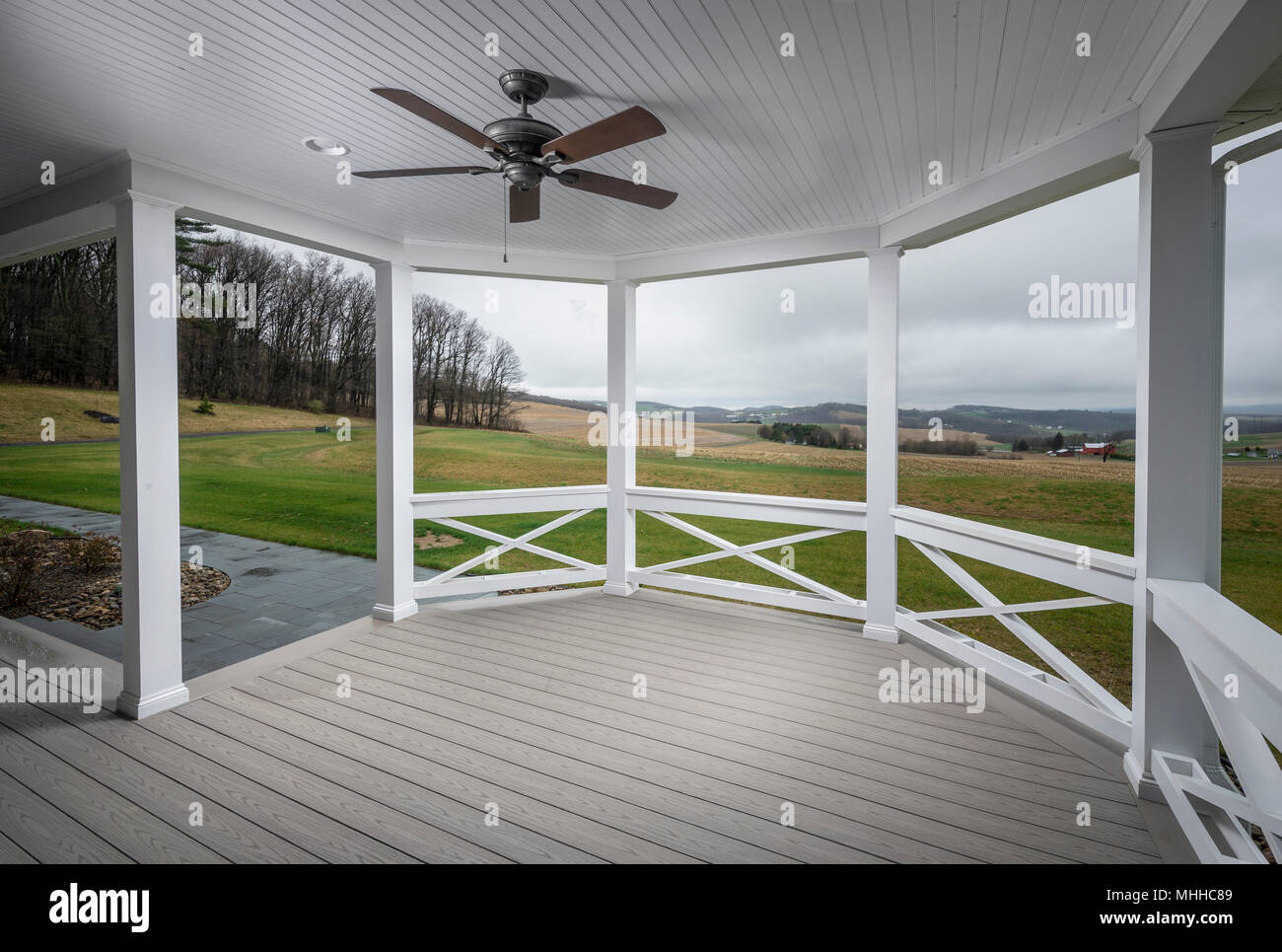 Railing of porch hi-res stock photography and images - Alamy