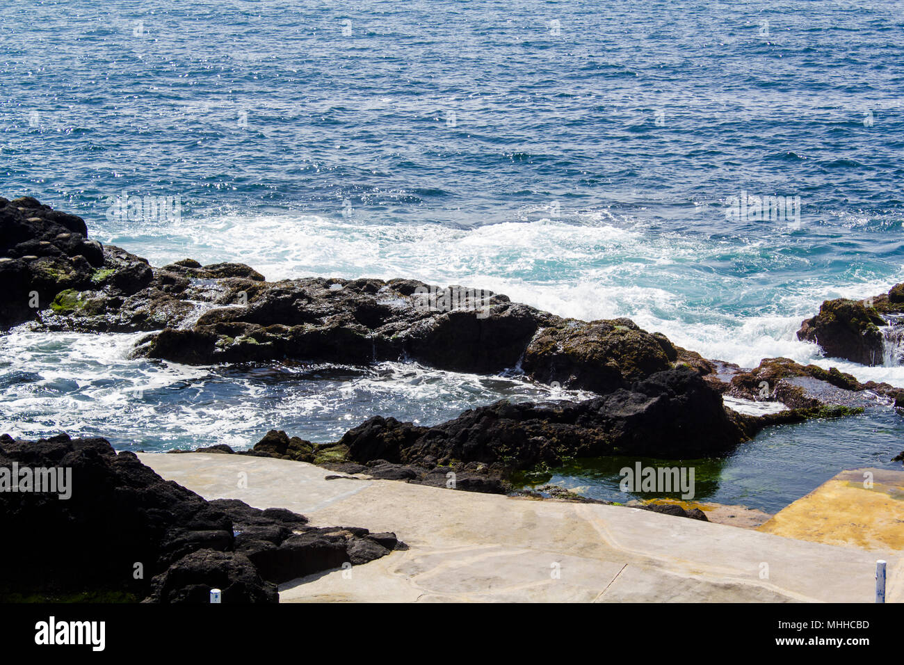 Azores natural swimming pool hi-res stock photography and images - Alamy