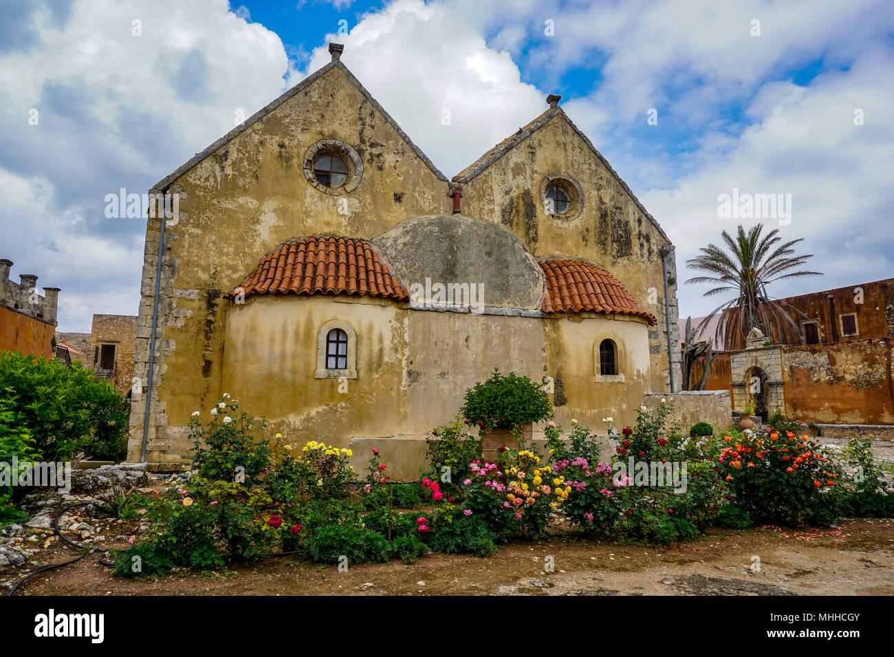 Apse of church at Arkadi Monastery (Moni Arkadiou Stock Photo - Alamy