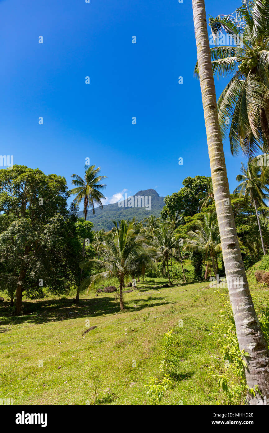 Camiguin Philippines April 24, 2018 Mountain scenery, showing Mount ...