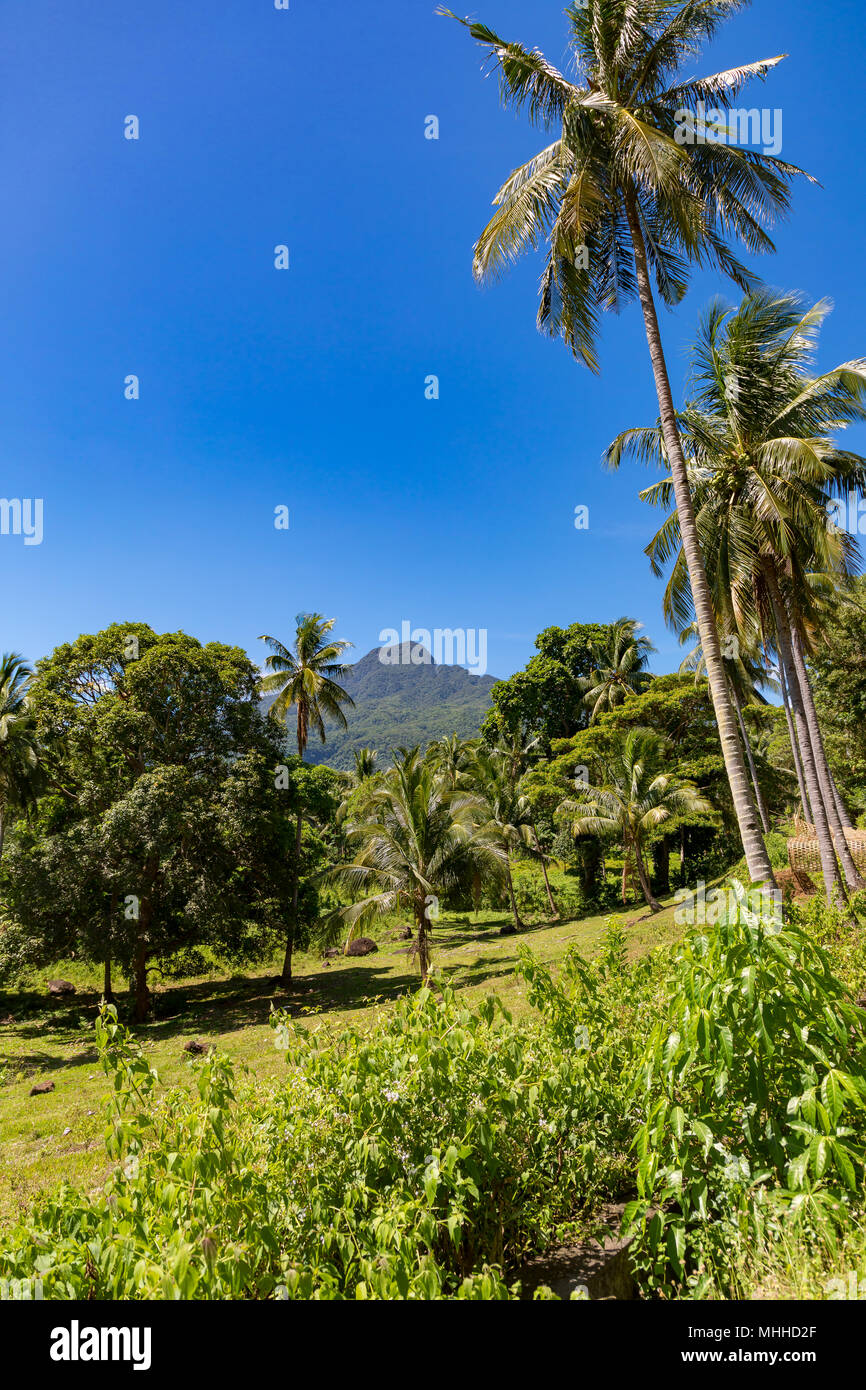 Camiguin Philippines April 24, 2018 Mountain scenery, showing Mount ...