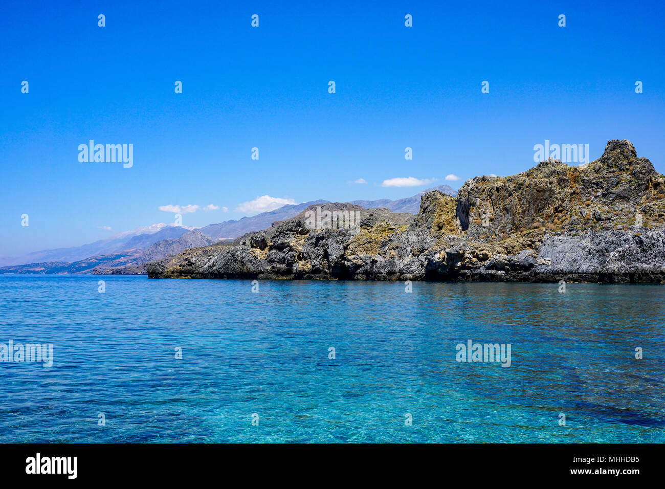 Skinaria Beach near Plakias in southern Crete, Greece Stock Photo - Alamy