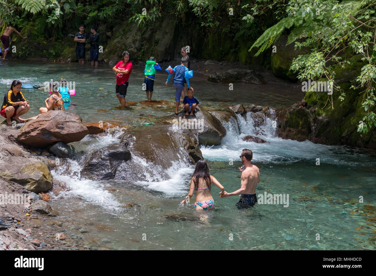 Tuasan Falls Camiguin Philippines April 24, 2018 Tuasan Falls Stock ...