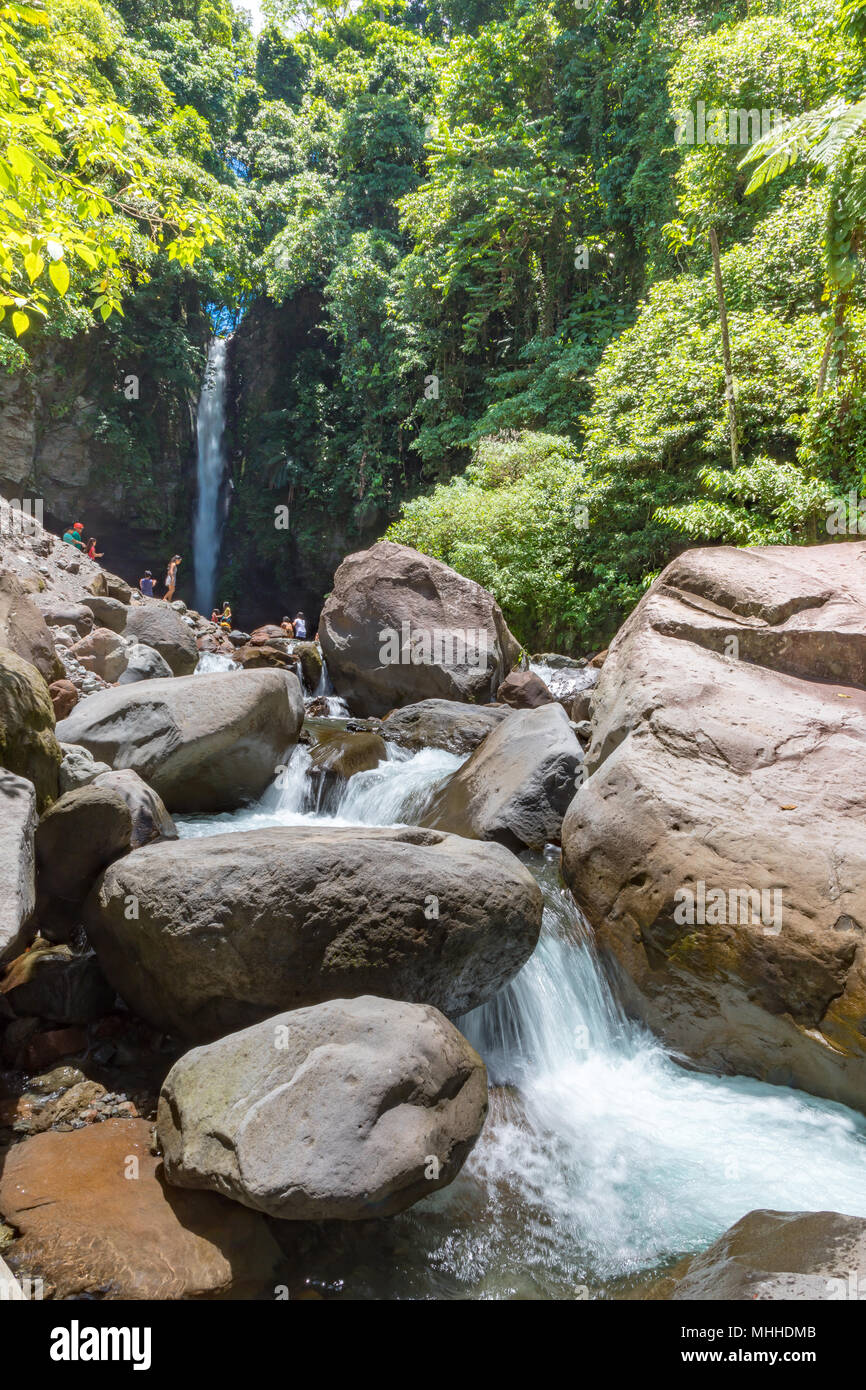 Tuasan Falls Camiguin Philippines April 24, 2018 Tuasan Falls Stock ...