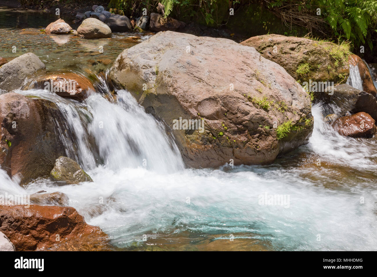 Tuasan Falls Camiguin Philippines April 24, 2018 Tuasan Falls Stock ...