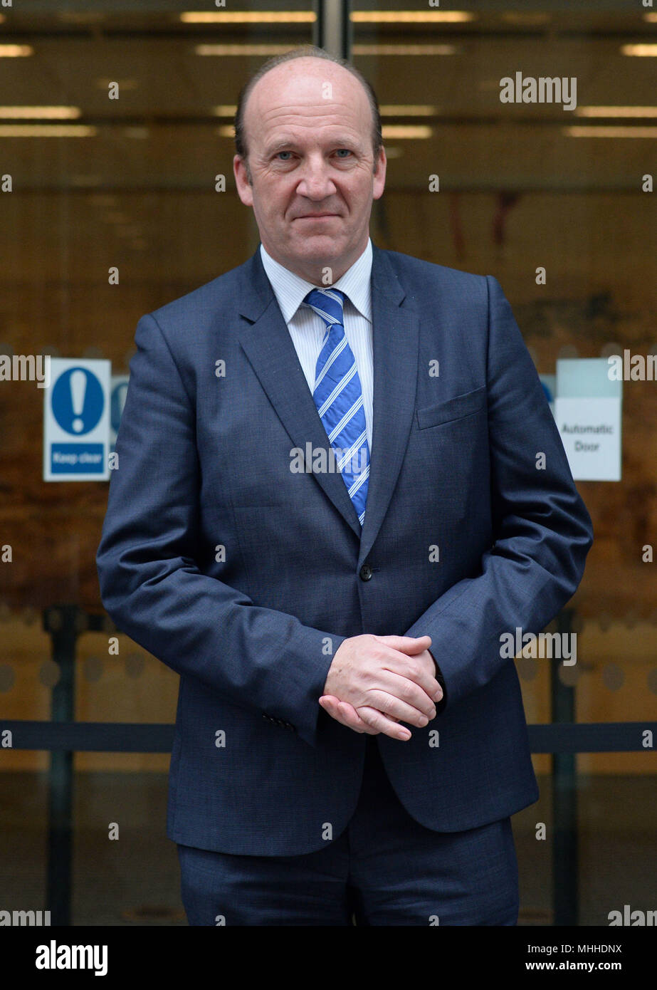 BBC journalist David Eades outside the Rolls Building in London, where ...