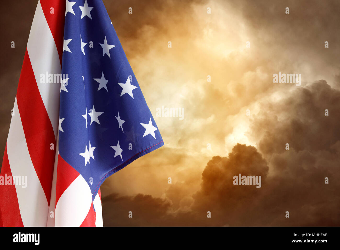American flag in the sky Stock Photo - Alamy