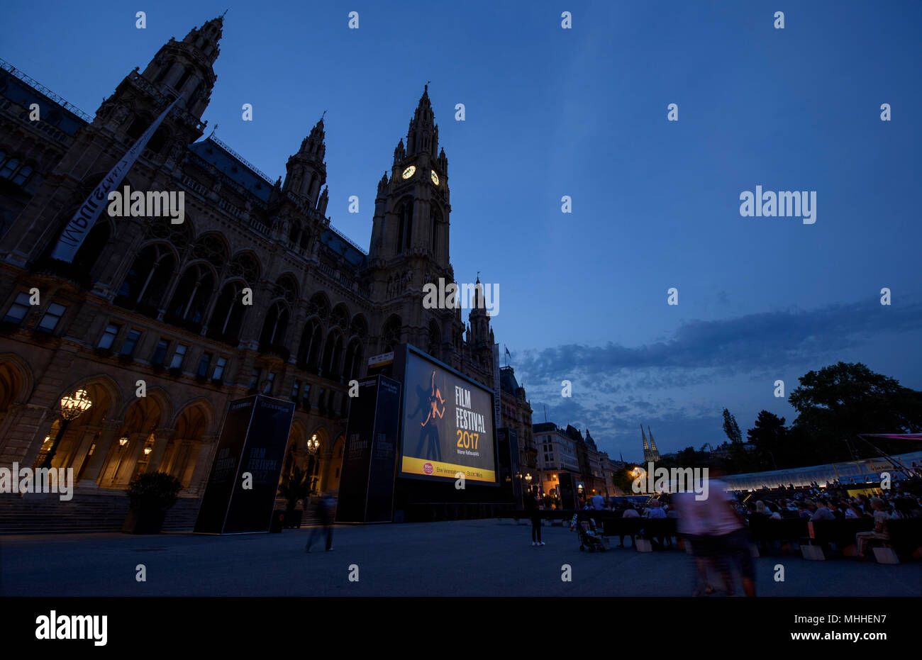 The Film Festival on Rathausplatz is free in the summer Vienna, Austria ...