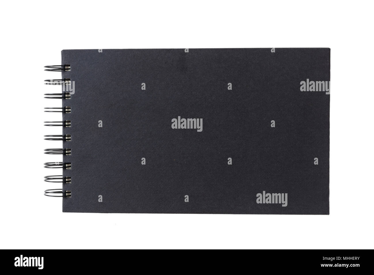 Spiral blank notebook paper black hi-res stock photography and images ...