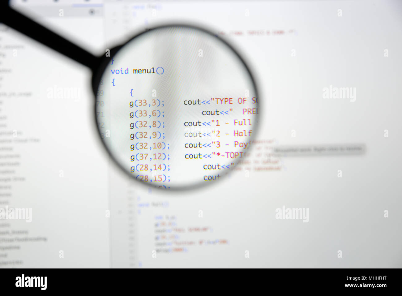 Real C C Code Developing Screen Programing Workflow Abstract Algorithm Concept Lines Of C