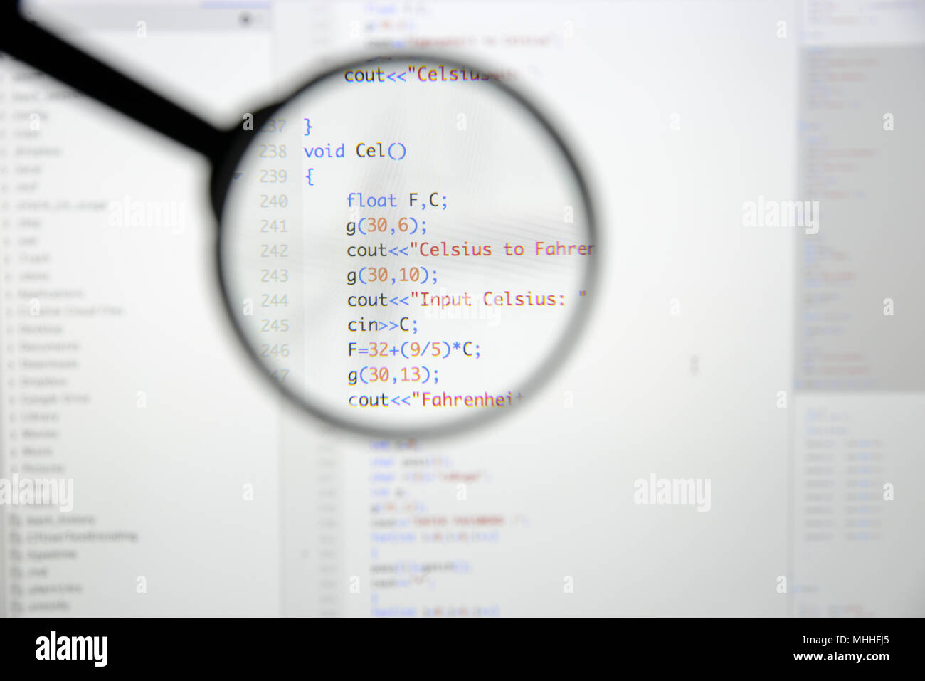 Real C C Code Developing Screen Programing Workflow Abstract Algorithm Concept Lines Of C