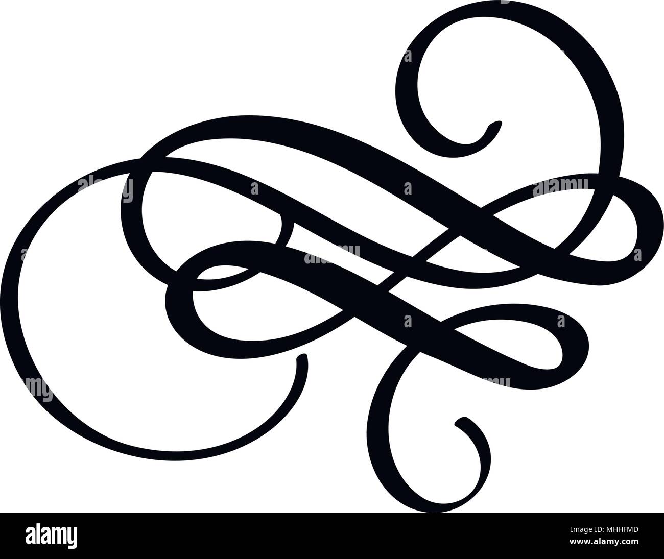 Cursive scroll Stock Vector Images - Alamy