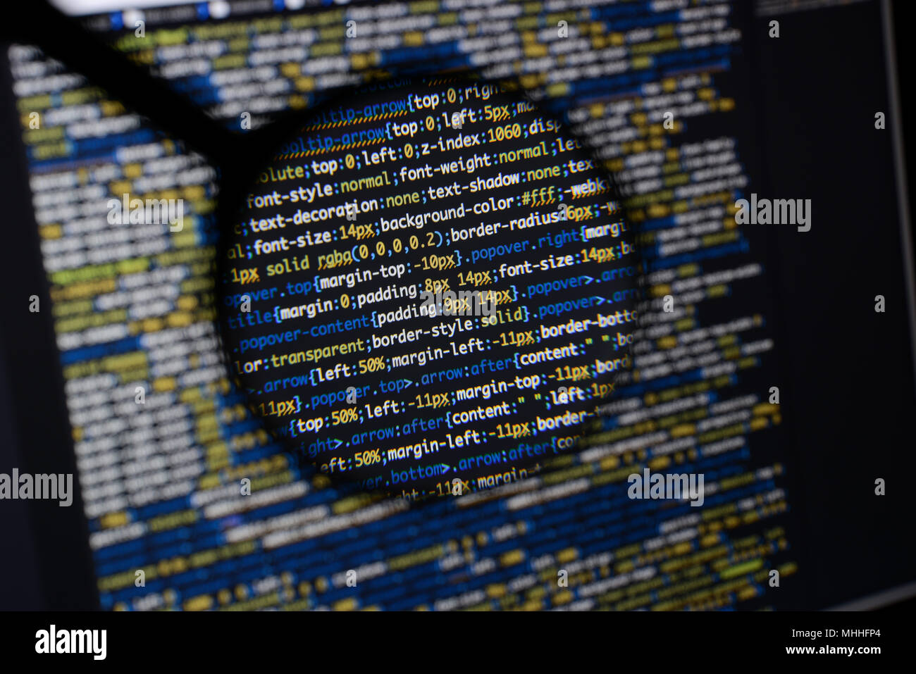 Real Css Code Developing Screen Programing Workflow Abstract Algorithm