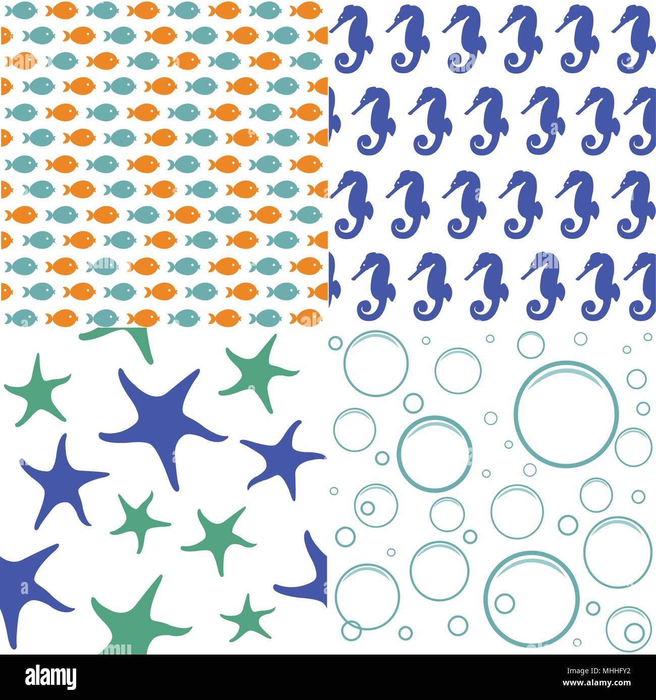 Seahorse square Stock Vector Images - Alamy