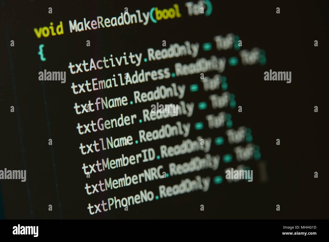 Real C Code Developing Screen Programing Workflow Abstract Algorithm Concept Lines Of C Code