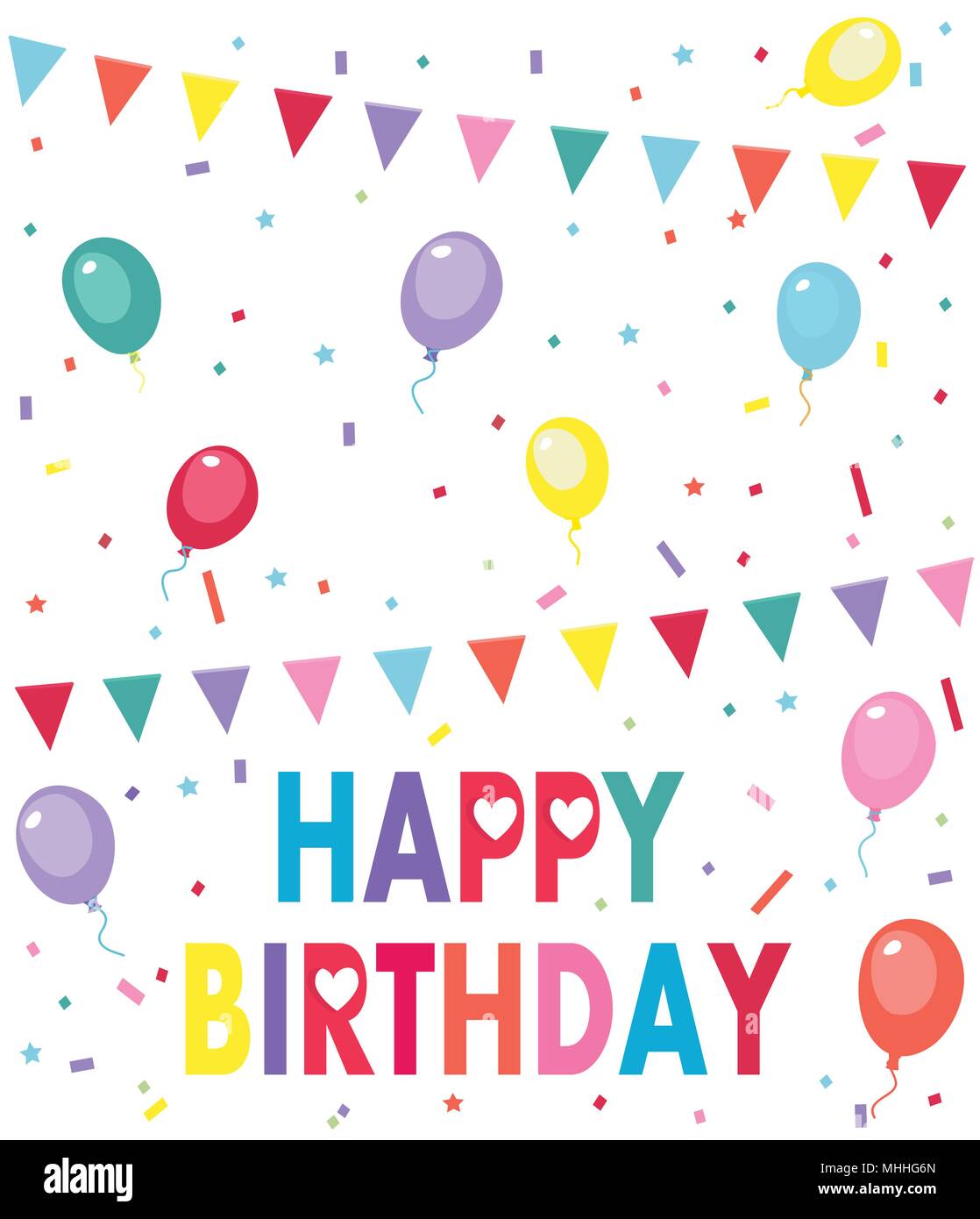 Happy Birthday card Stock Vector Image & Art - Alamy