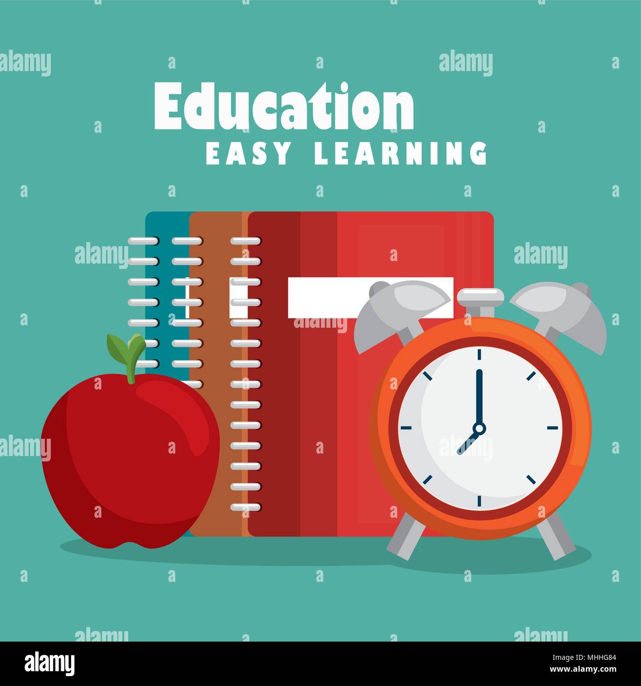 education easy learning set icons Stock Vector Image & Art - Alamy