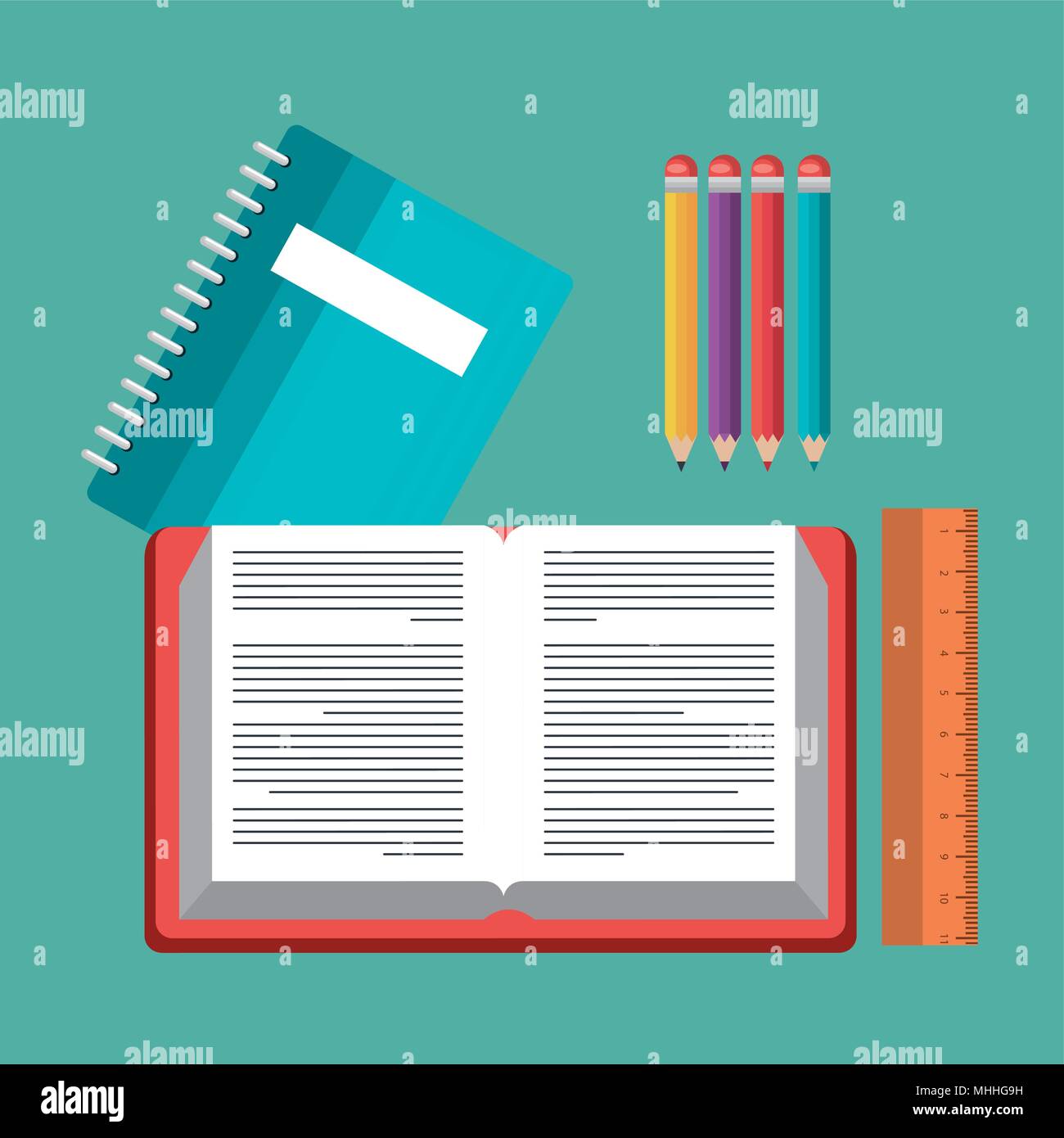 education easy learning set icons Stock Vector Image & Art - Alamy