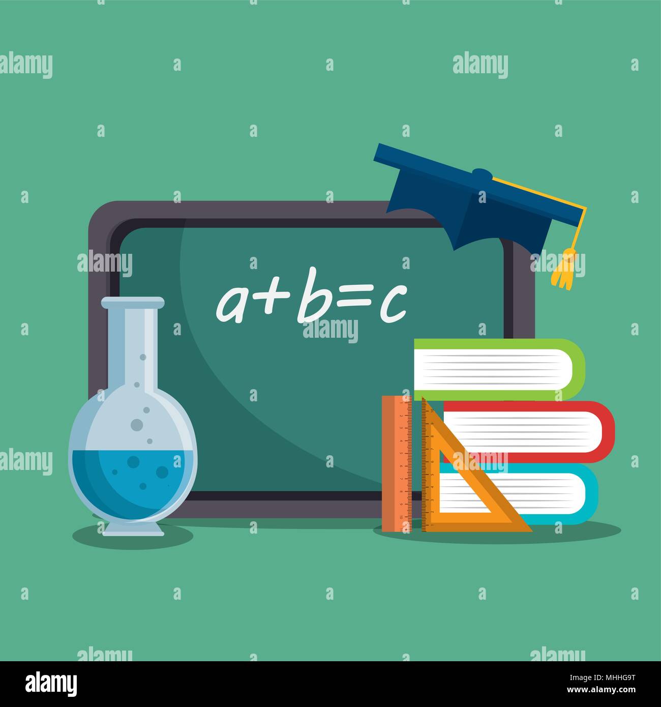 education easy learning set icons Stock Vector Image & Art - Alamy
