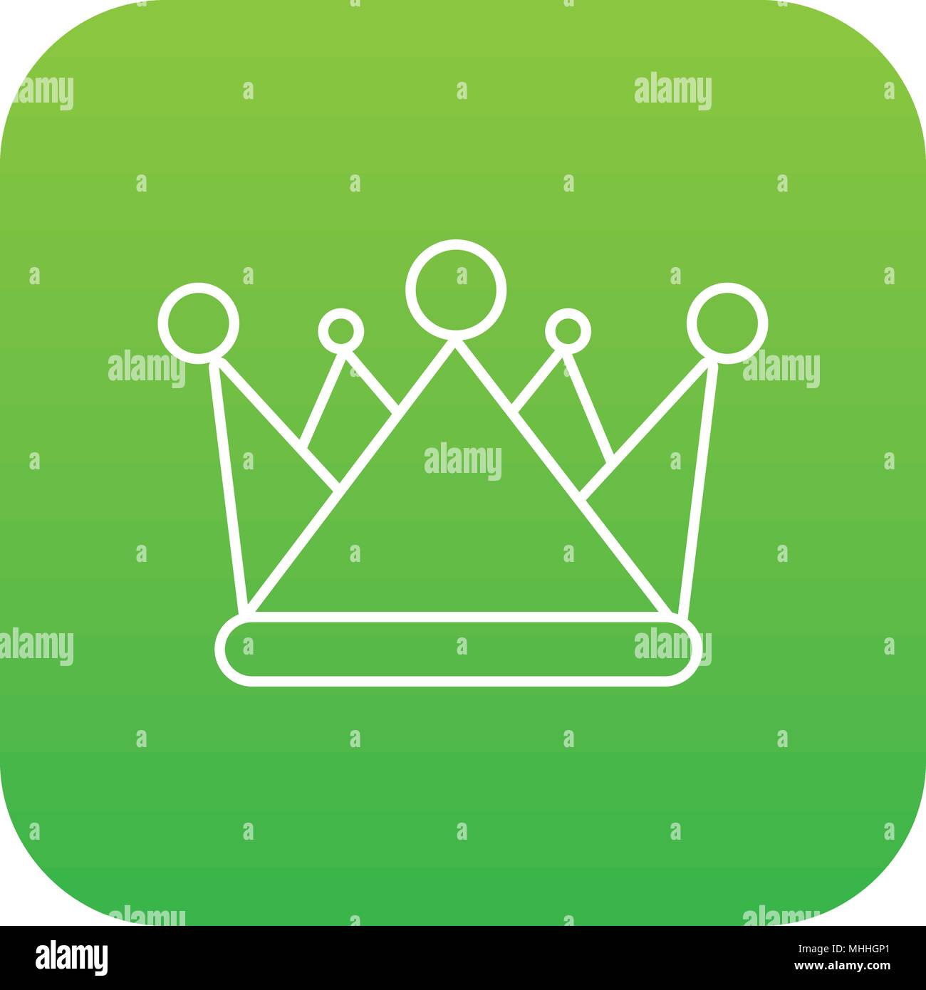 Kievan rus crown icon green vector Stock Vector Image & Art - Alamy