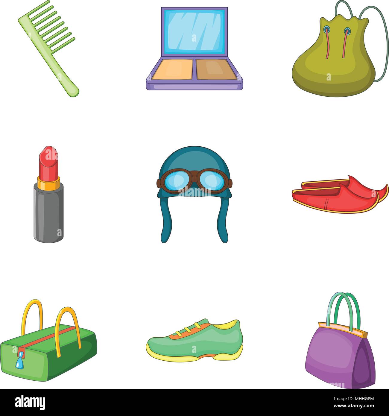 Woman activity icons set, cartoon style Stock Vector Image & Art - Alamy