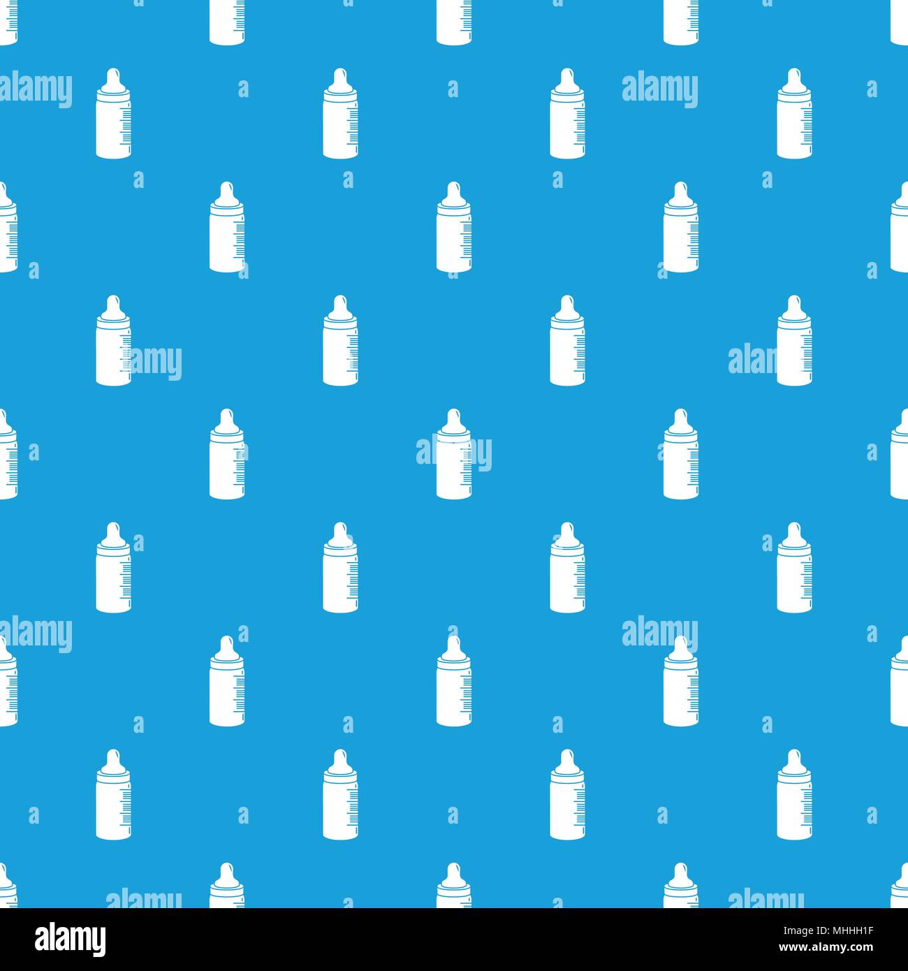 Baby bottle pattern vector seamless blue Stock Vector Image & Art - Alamy
