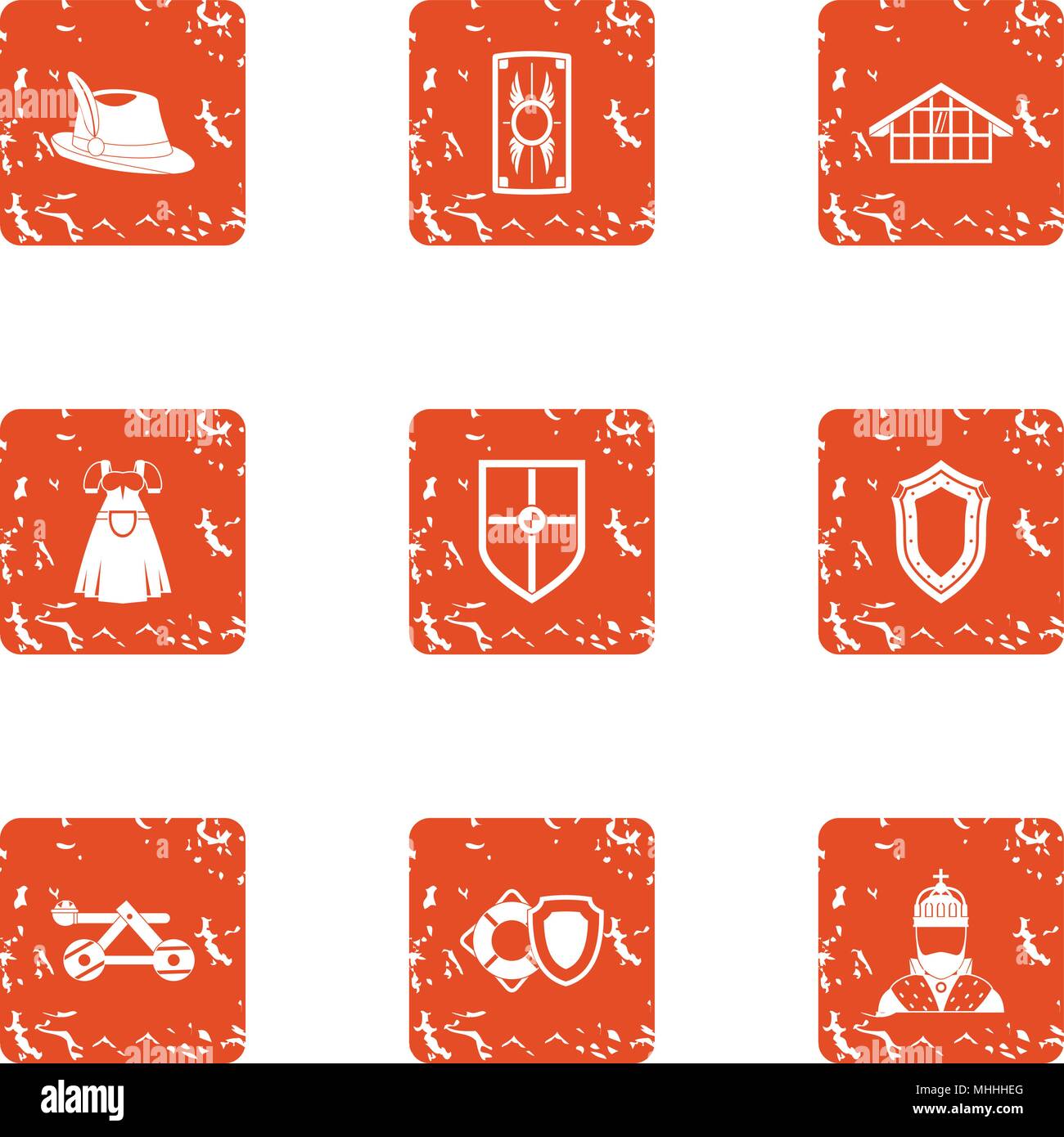 Medieval mediaeval town Stock Vector Images - Alamy