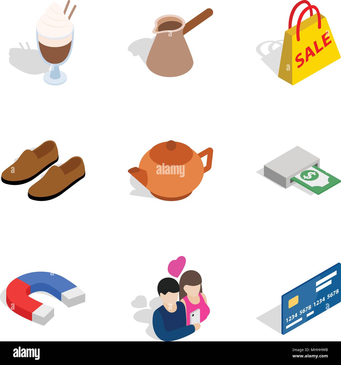 Mass purchase icons set, isometric style Stock Vector Image & Art - Alamy