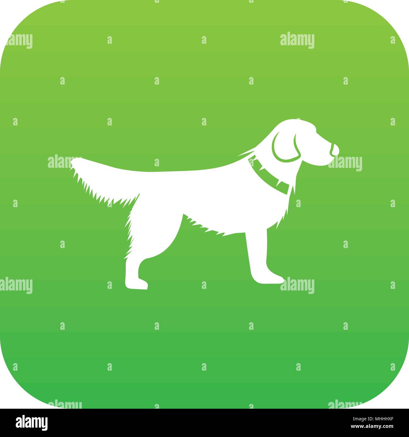 Dog icon digital green Stock Vector Image & Art - Alamy