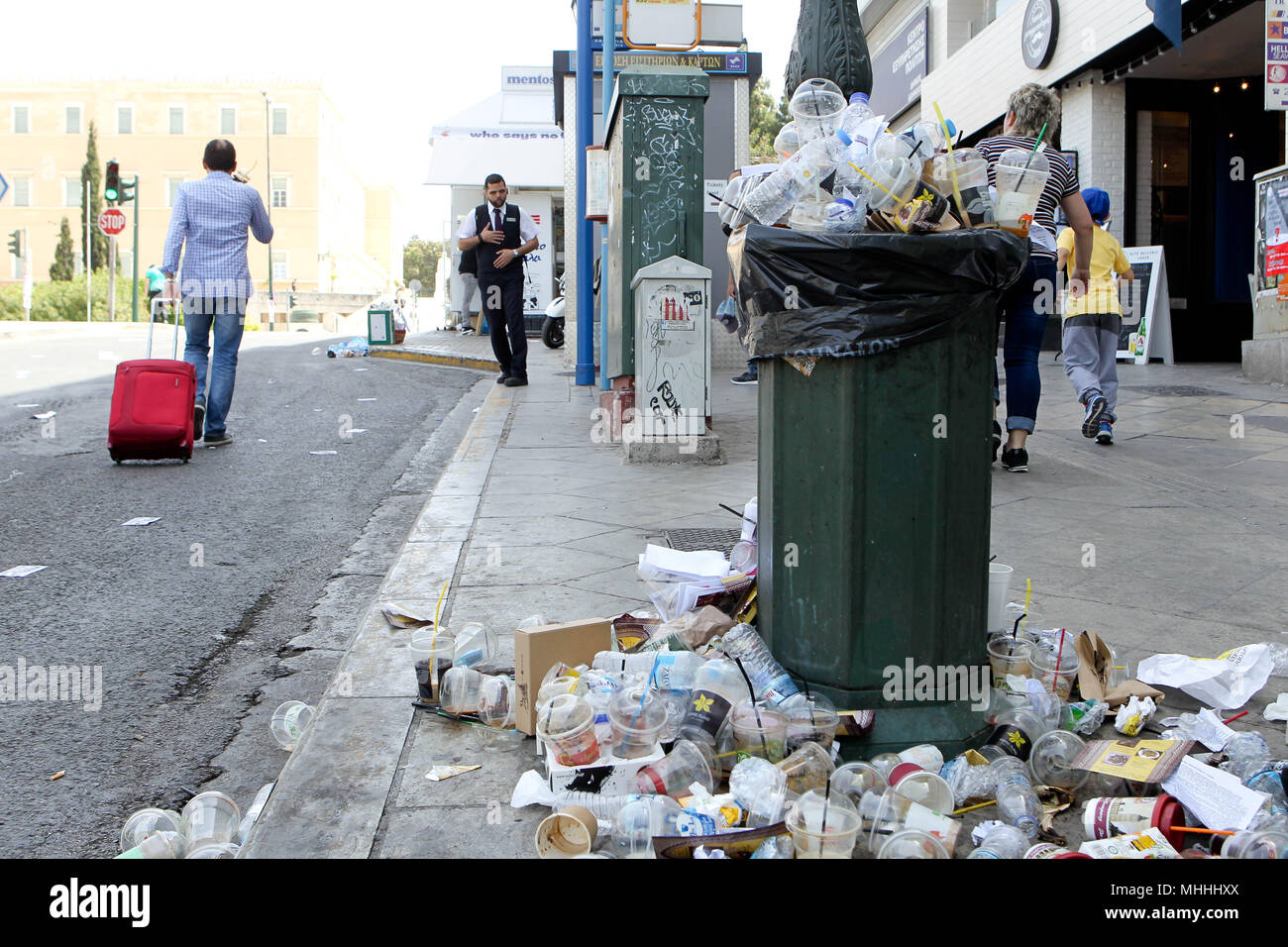 Pollution, Athens Greece Stock Photo - Alamy