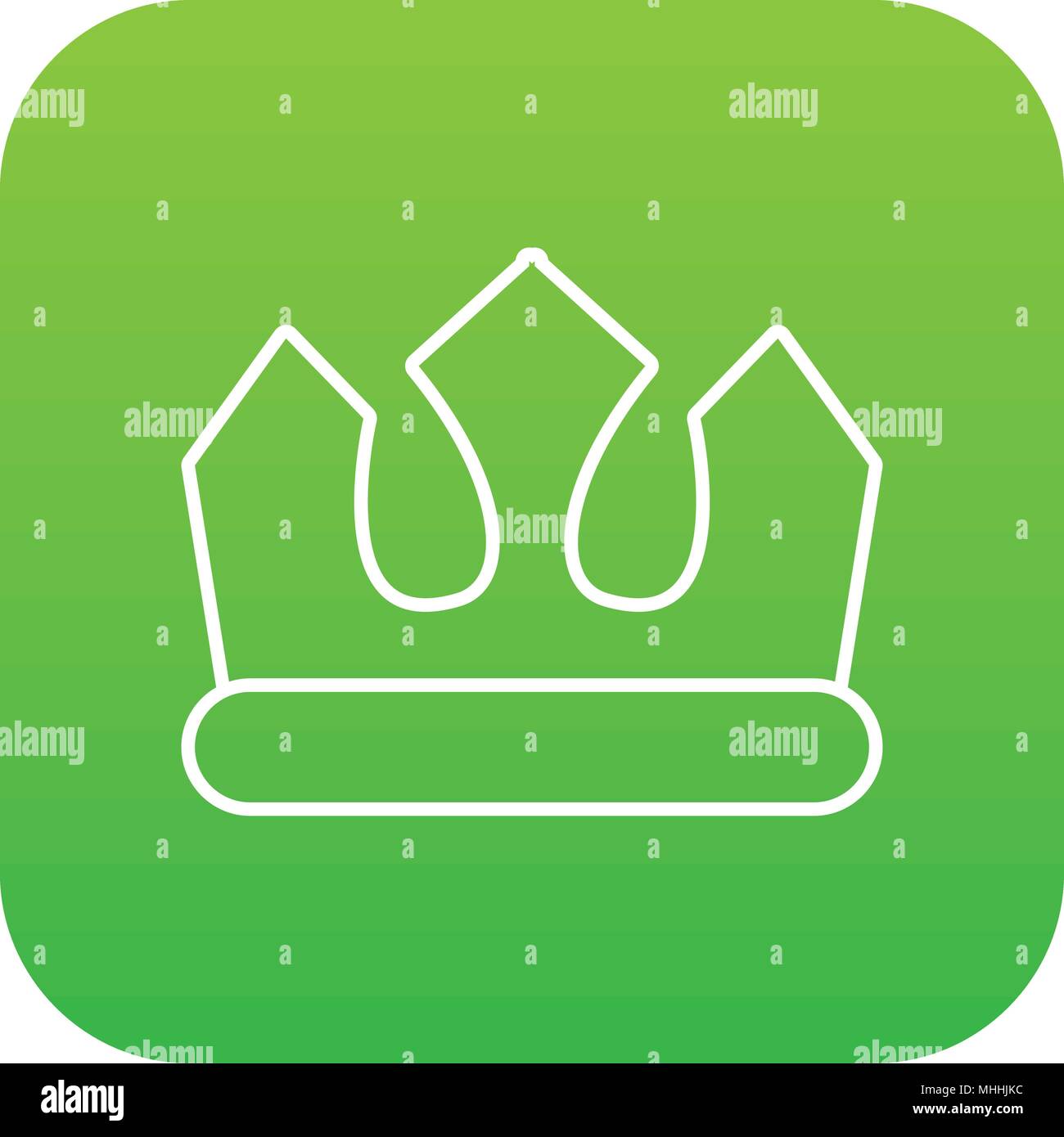 Bronze crown icon green vector Stock Vector Image & Art - Alamy