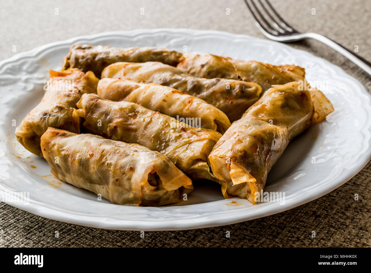 Turkish Dolma Lahana Sarmasi / Cabbage Rolls. turkish food culture ...