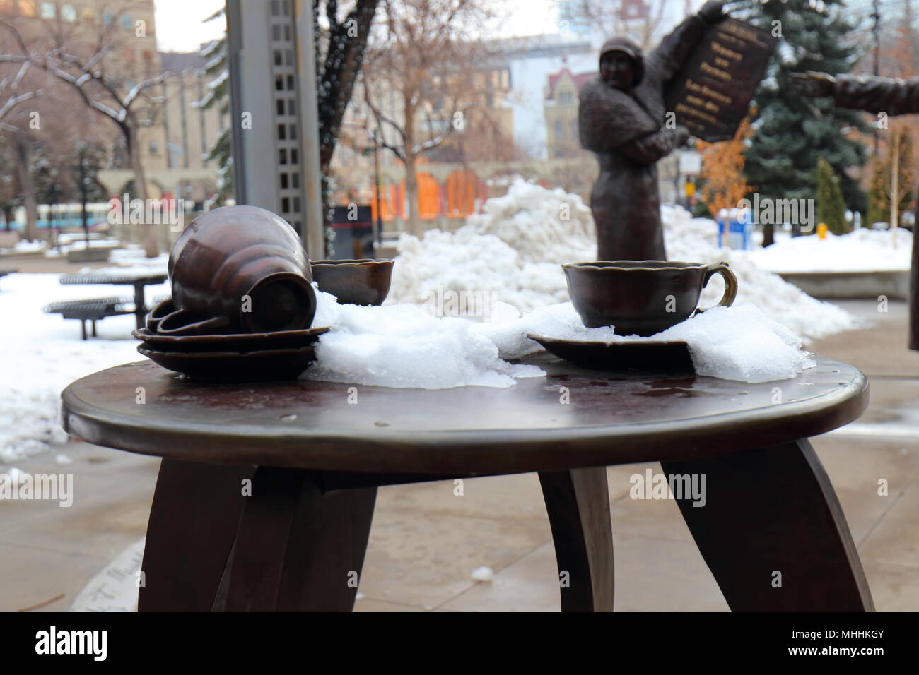 Iced Tea Party in Calgary Stock Photo - Alamy