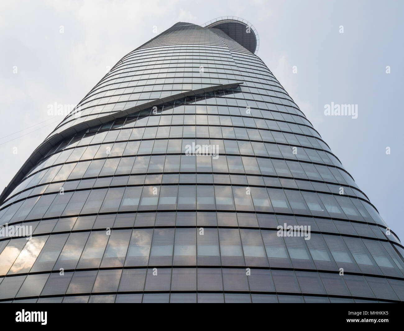 The Bitexco Financial Tower, a modern skyscraper which is noted for it ...