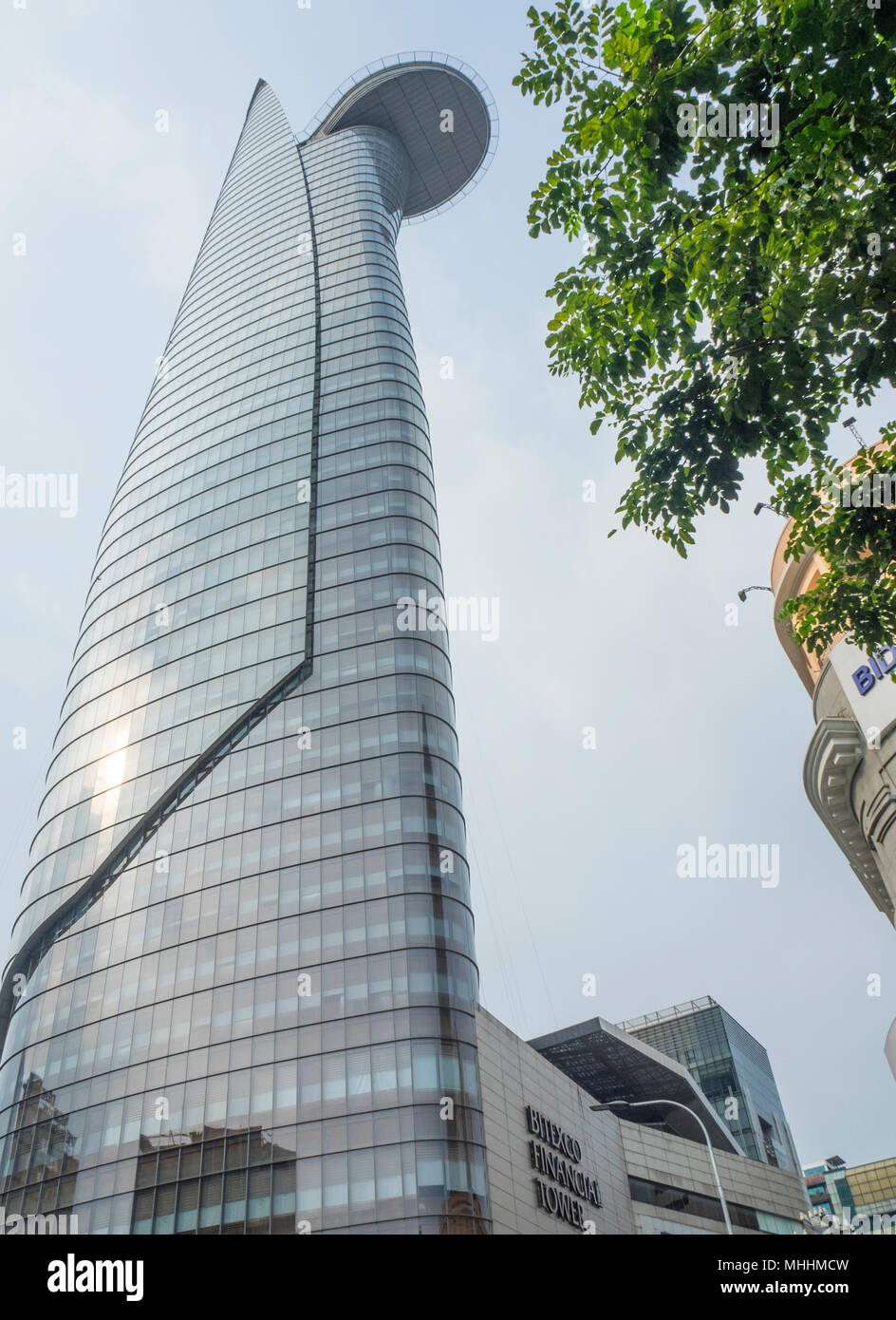 The Bitexco Financial Tower, a modern skyscraper which is noted for it ...