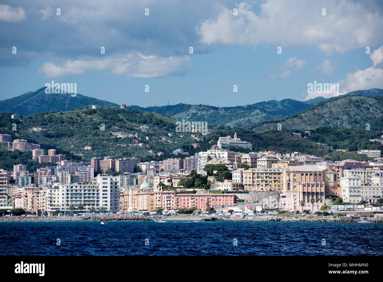 Ancient port genoa cityscape from hi-res stock photography and images ...