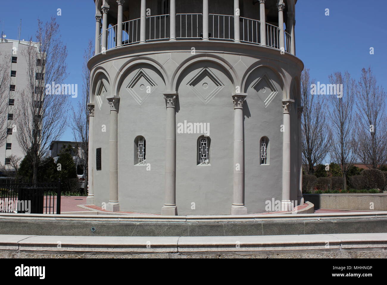 American replica of The Leaning Tower of Pisa in Niles, Illinois Stock ...