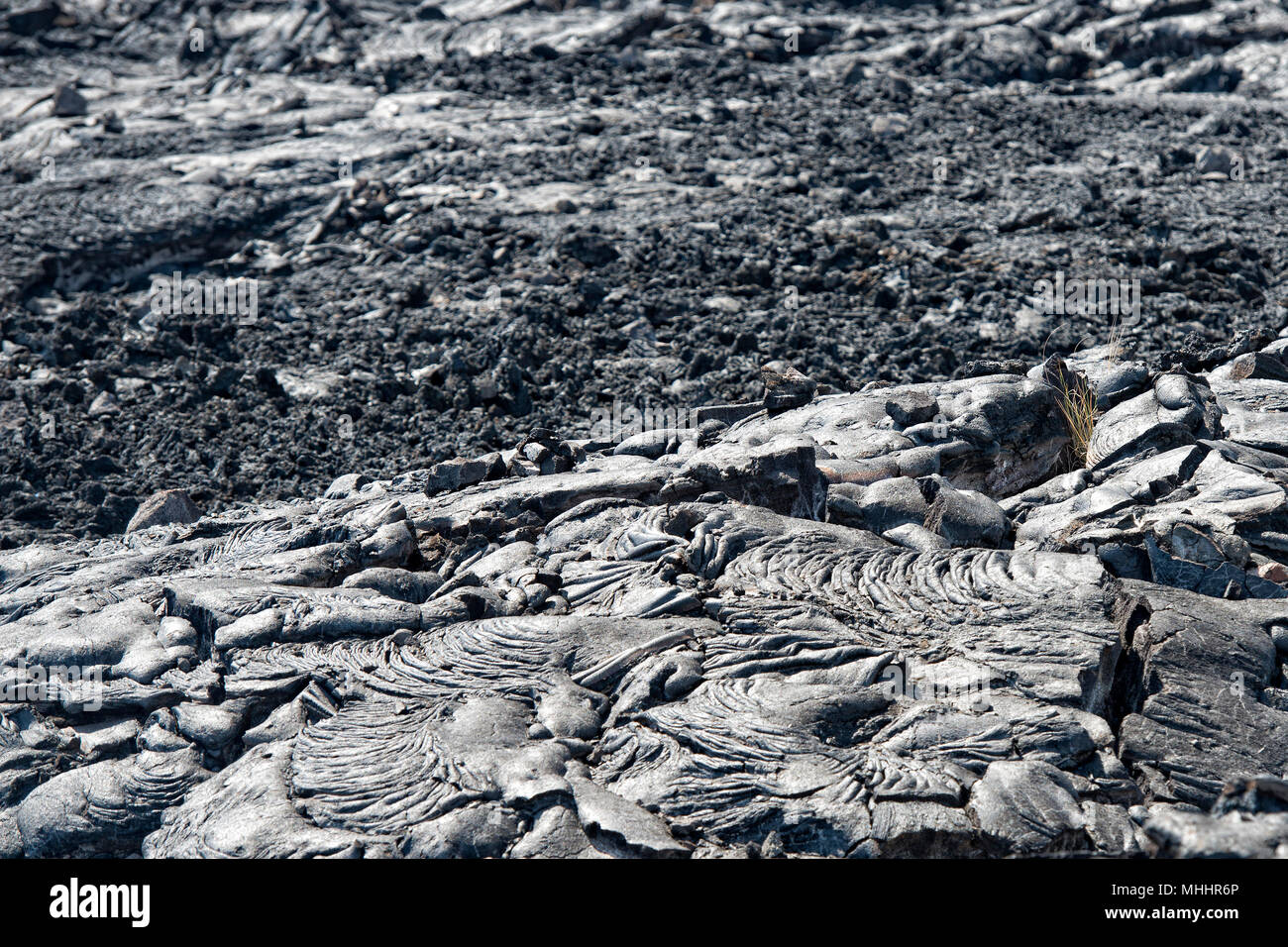 Hawaii big island lava fields Stock Photo - Alamy