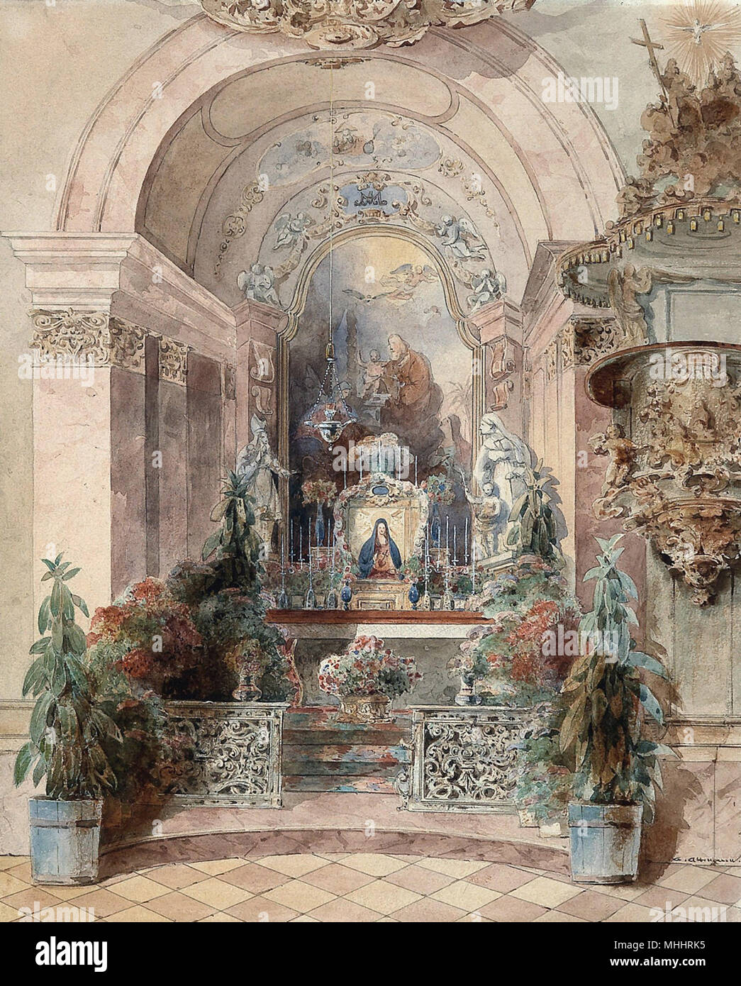 Baroque altar hi-res stock photography and images - Alamy