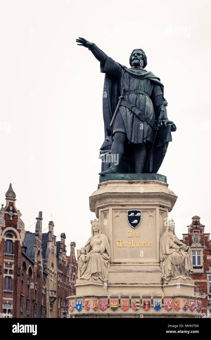 Statue jacob van artevelde gent ghent hi-res stock photography and ...