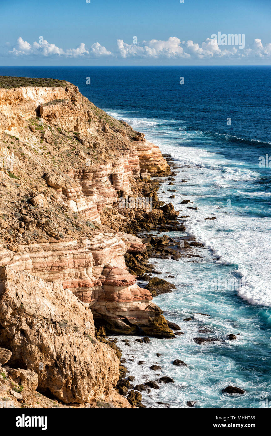 Kalbarri Batavia coast cliffs West Australia, captain george grey and ...