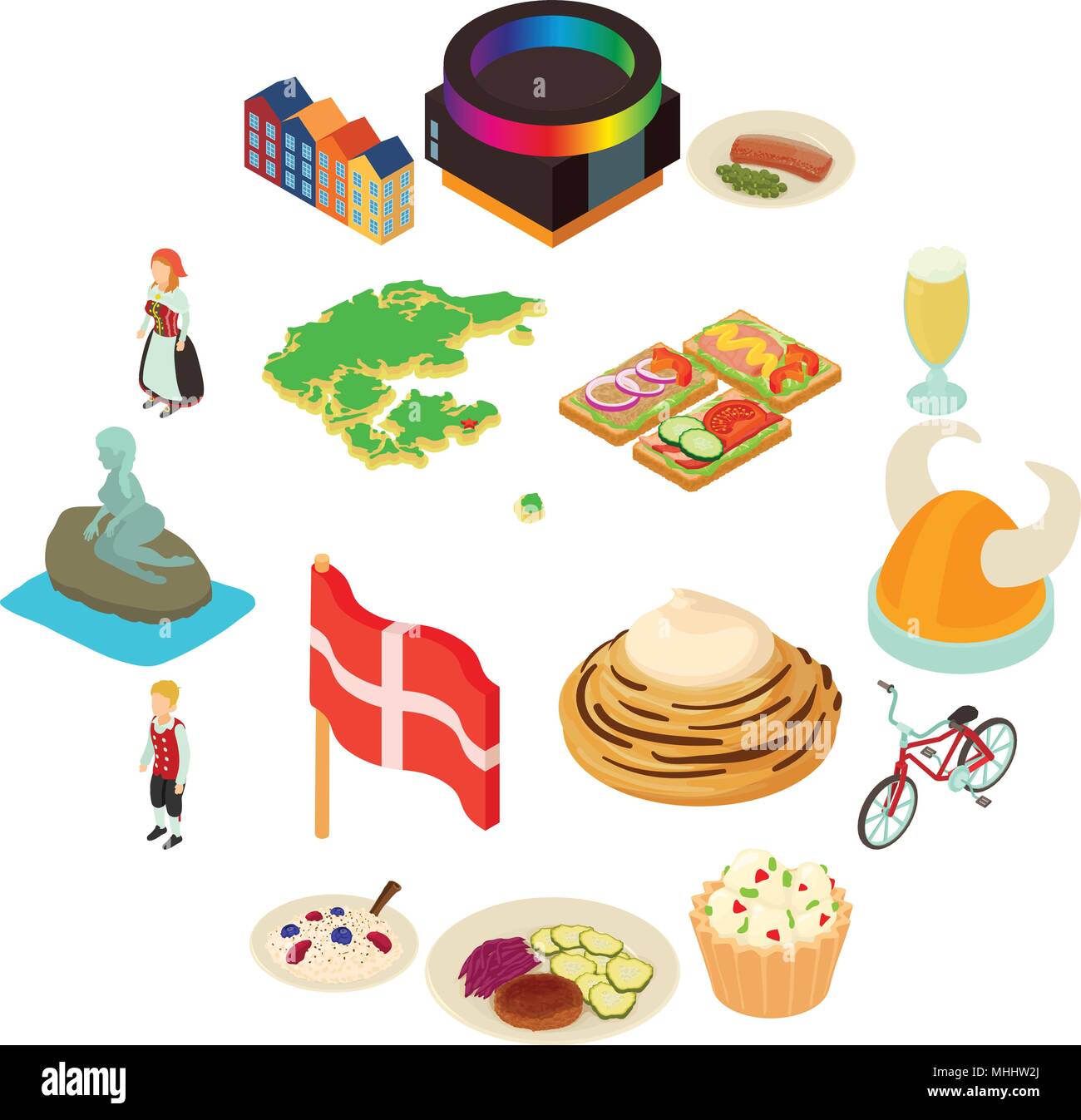 Old copenhagen map Stock Vector Images - Alamy