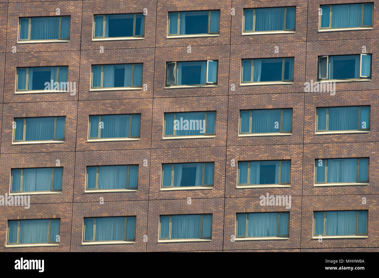 American building windows detail in the sunny day Stock Photo - Alamy