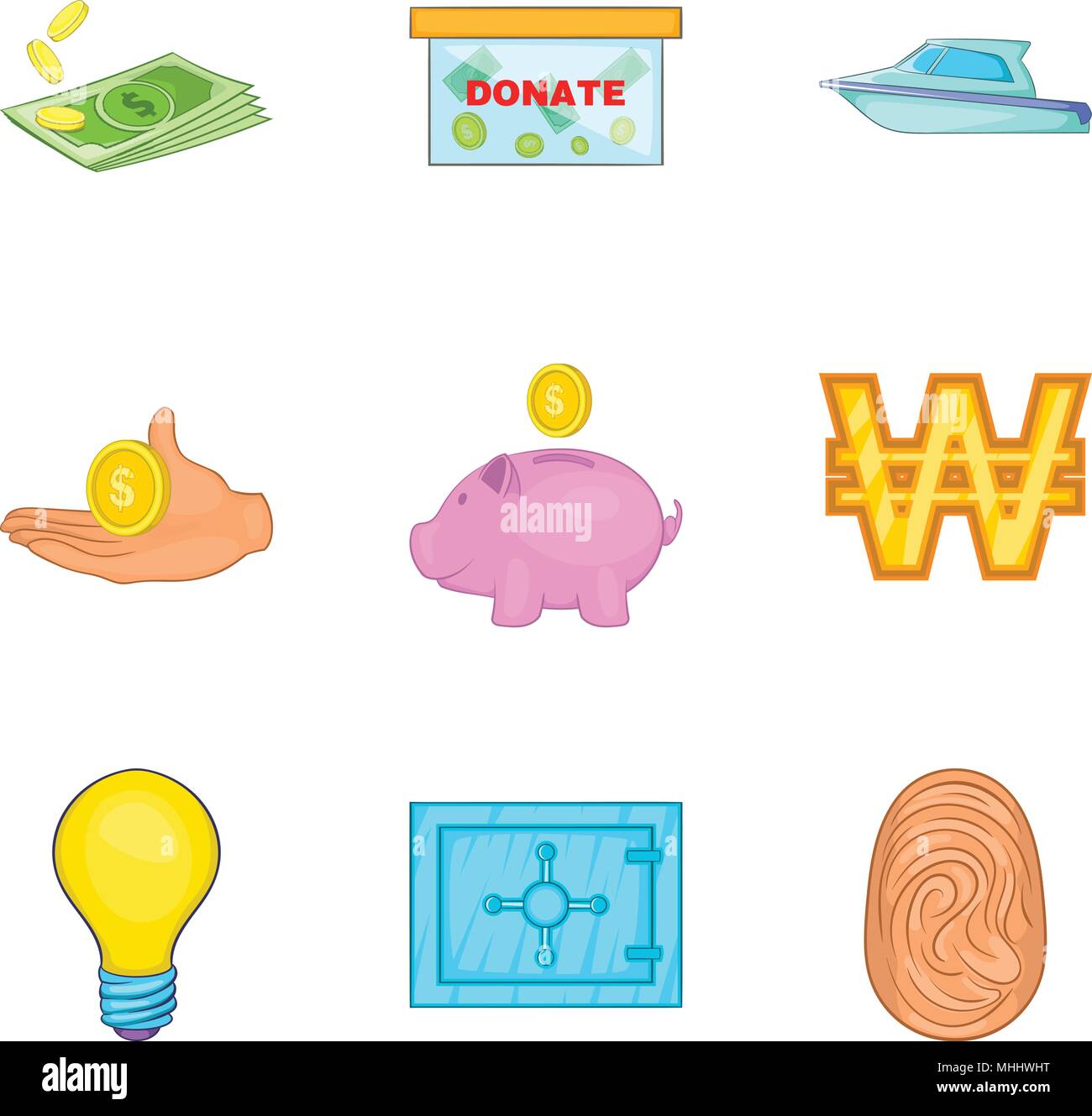 Needful icons set, cartoon style Stock Vector Image & Art - Alamy