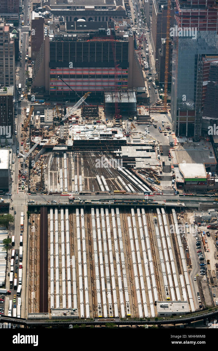 Aerial view penn station new hi-res stock photography and images - Alamy