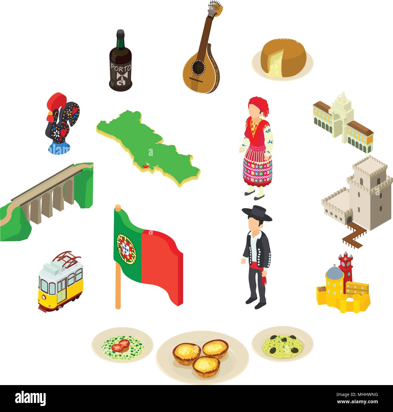 National symbol woman portugal Stock Vector Images - Alamy