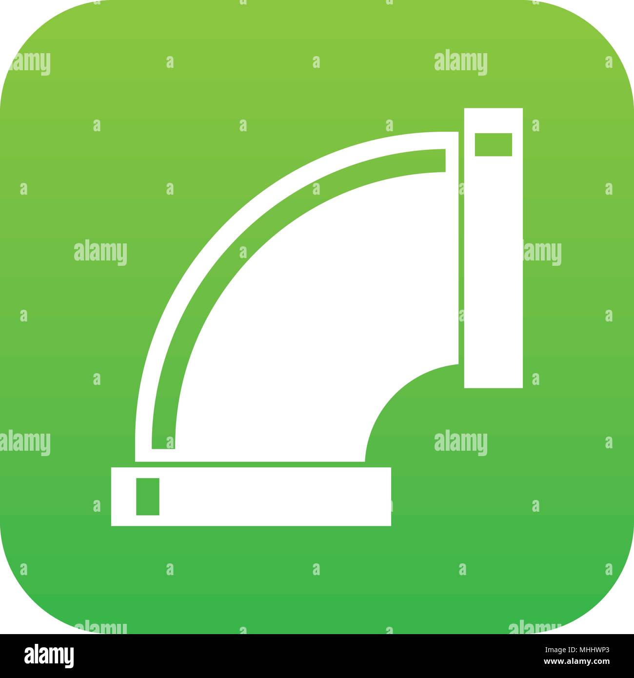 Connection pipes icon digital green Stock Vector Image & Art - Alamy