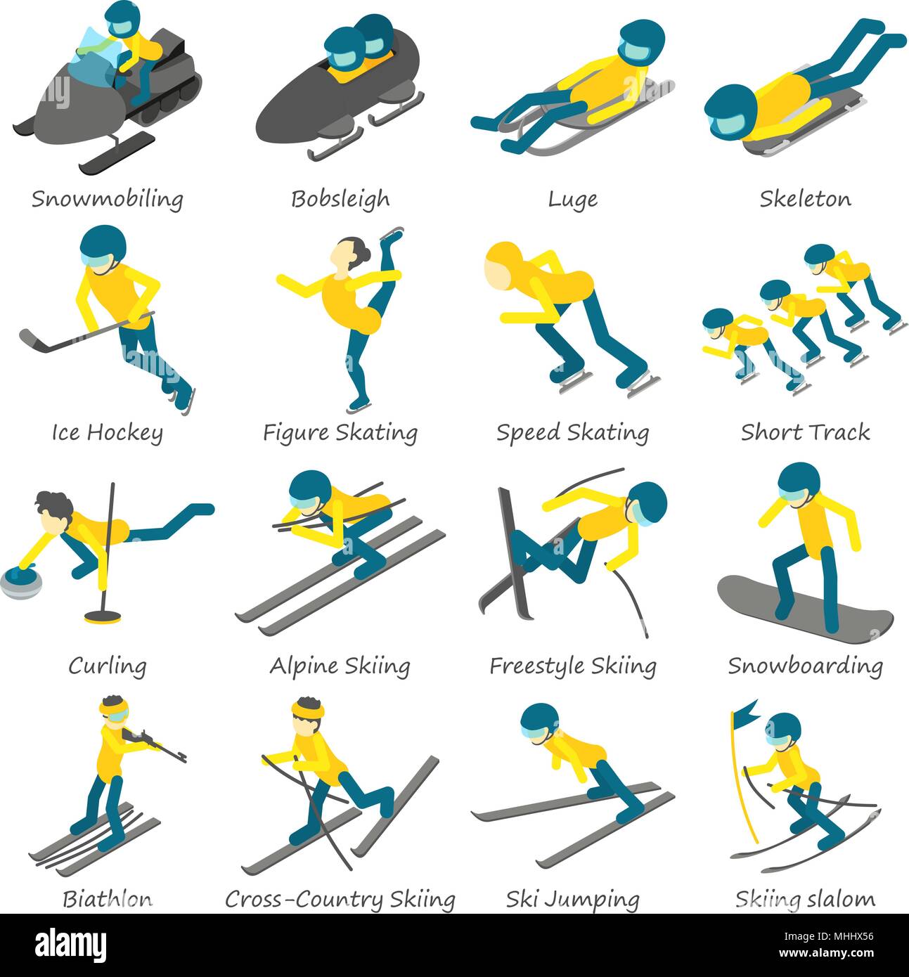Olympics ski jumping Stock Vector Images - Alamy