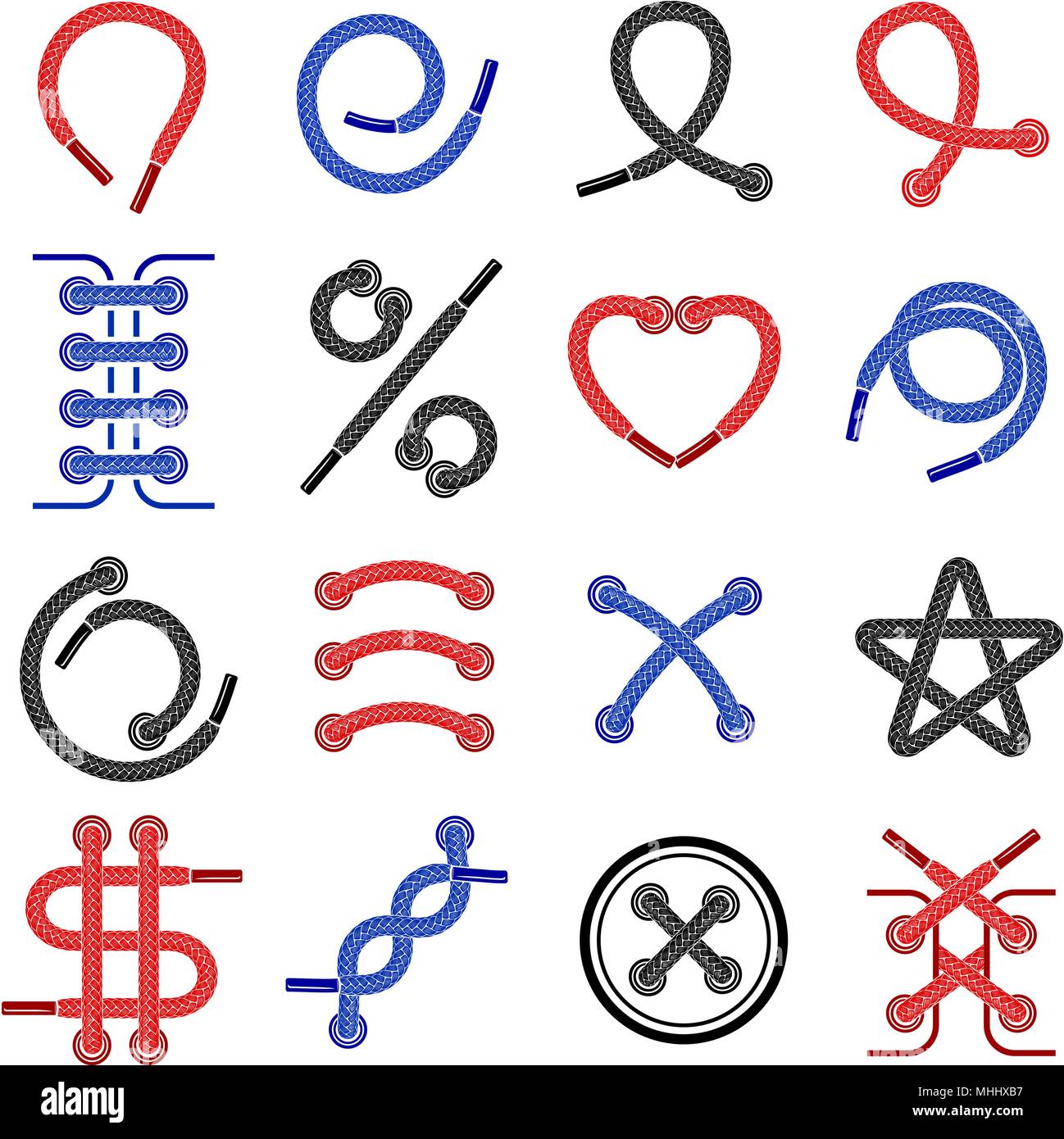 Shoe fastening Stock Vector Images - Alamy