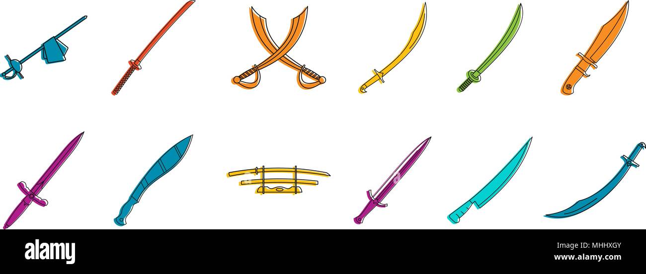 Swordillustration hi-res stock photography and images - Alamy